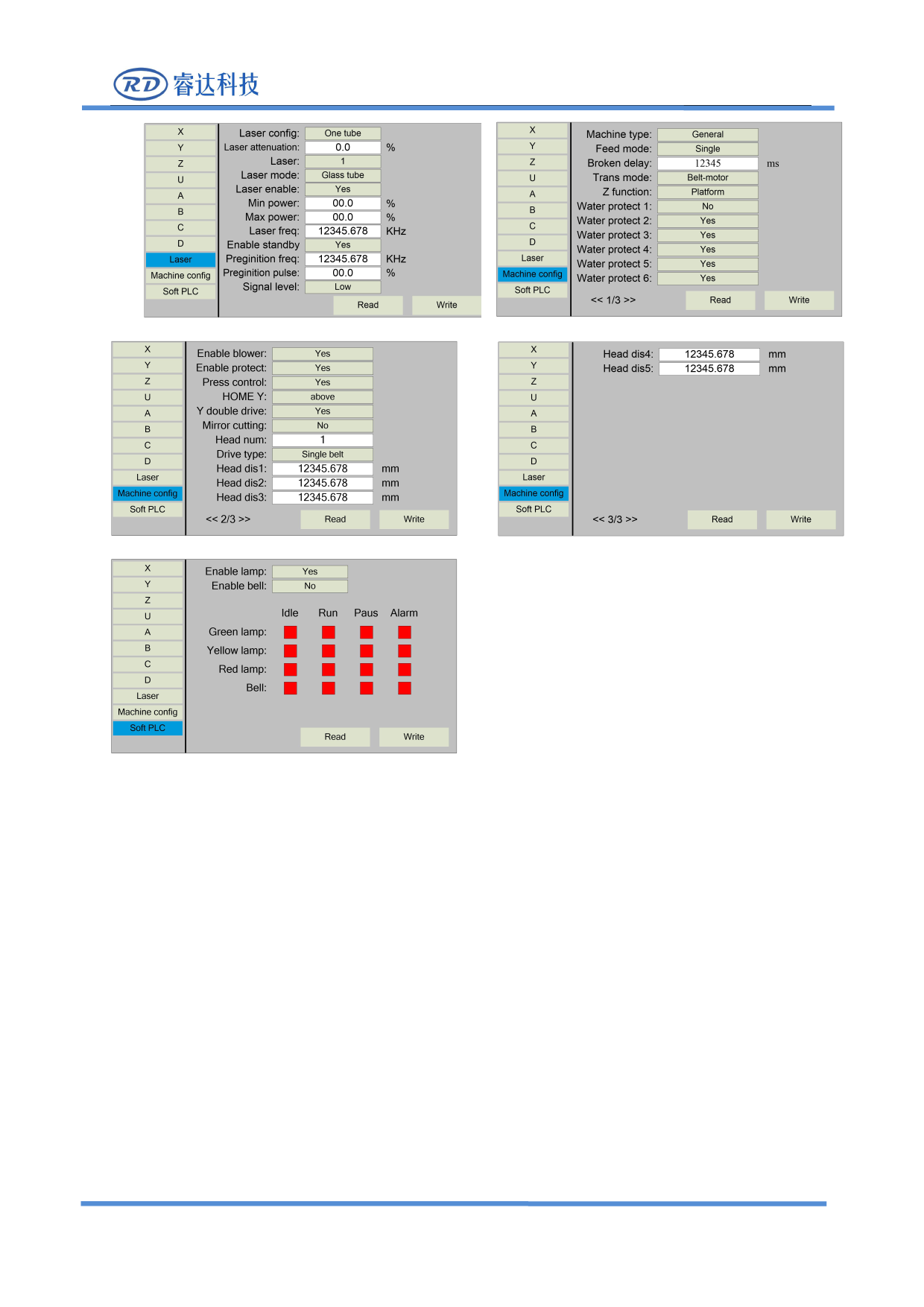 operation and settings of the factory parameters are (Page 48 / 77) RDC6585PC Control System ...